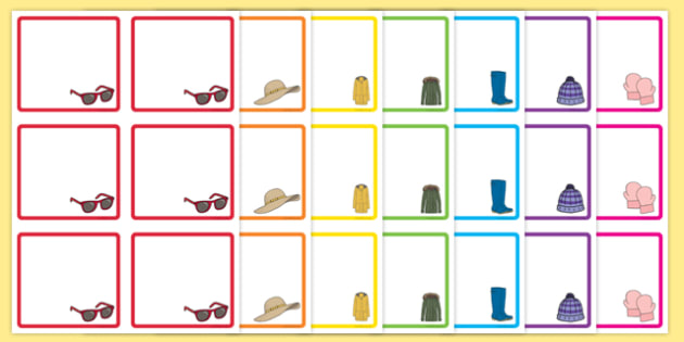 👉 Outdoor Clothing Square Peg Labels (Teacher-Made)