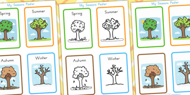 FREE! - My Seasons Poster (teacher made)