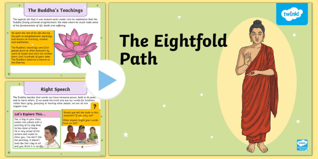 KS2 The Eightfold Path Powerpoint (teacher made)