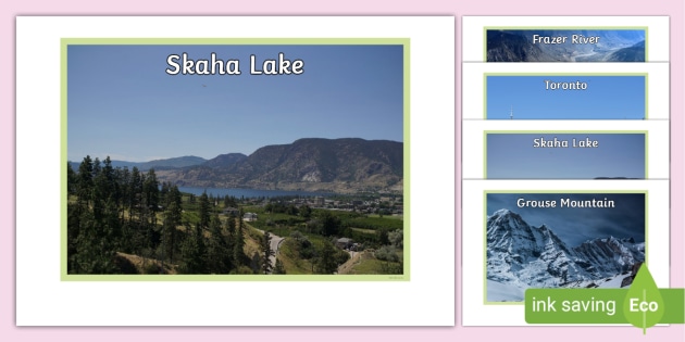 Canada Landmarks and Physical Features Display Photo Pack