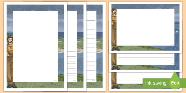 KS2 D-Day Page Border Pack (teacher made)
