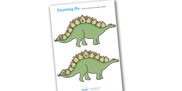 Dinosaur Counting Worksheets Kindergarten