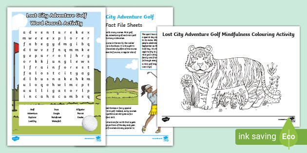 FREE! - Lost City Adventure Golf Activity Pack - Twinkl Resource