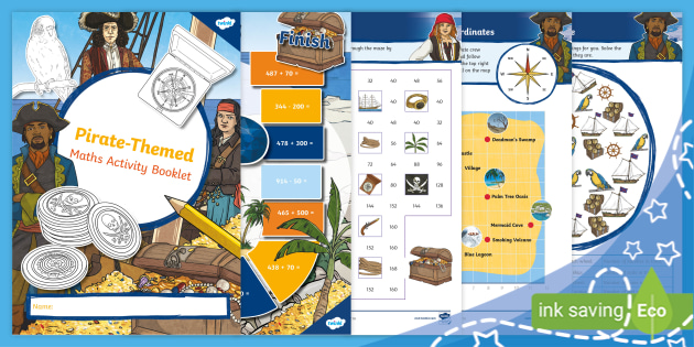 Pirate-Themed Maths Activity Booklet LKS2 (Ages 7 - 9)