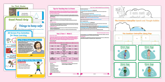 FREE! - Year 2 Term 1 Week 5 Remote Home Learning Pack