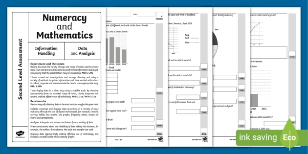 Second Level Numeracy and Mathematics Assessment - Information Handling ...
