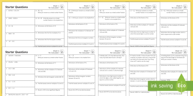 KS3 Maths Worksheets | twinkl.co.uk