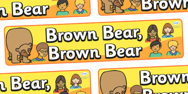 FREE! - Display Banner to Support Teaching on Brown Bear, Brown Bear