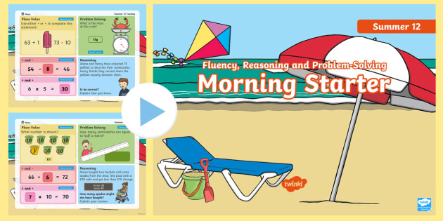 Year 2 Maths Summer Morning Starter PowerPoint 12