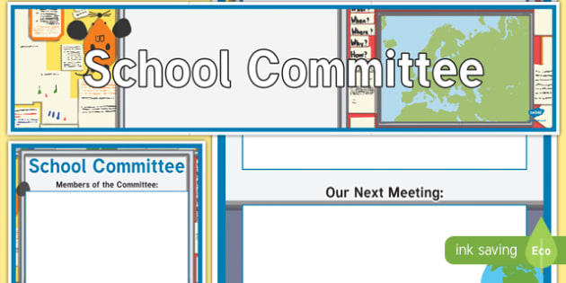 School Committee Display Banner and Poster