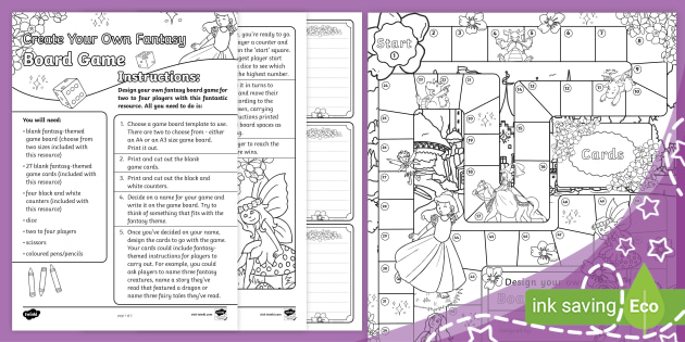 Create Your Own Fantasy Board Game (Teacher-Made)