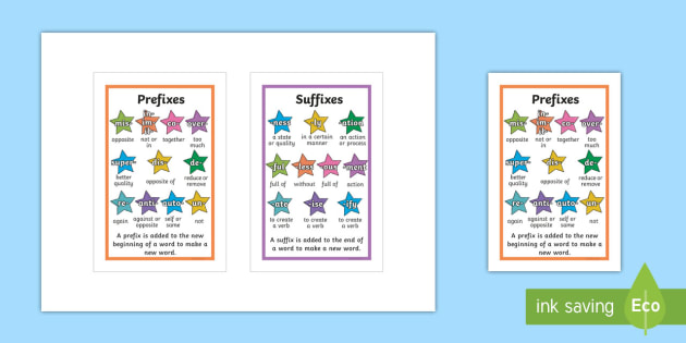 Prefix and Suffix Posters IKEA Tolsby/Fiestad Frame