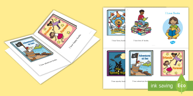 I Love Books Early Emergent Reader (teacher made)