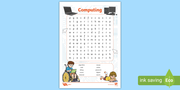KS1 Computing Word Search (teacher made)