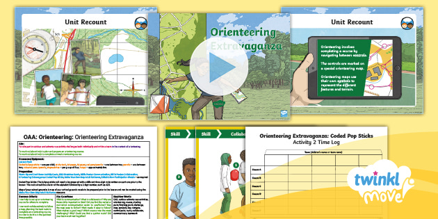 Orienteering Games KS2 - Orienteering Lessons - Year 5 PE