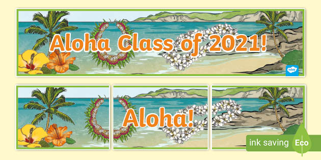 Hawaiian-Themed Aloha! Banner (teacher made)