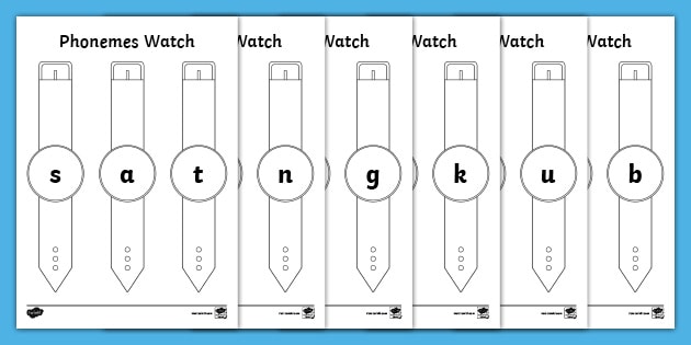 Phase 2 Tricky Word Watches (teacher made)