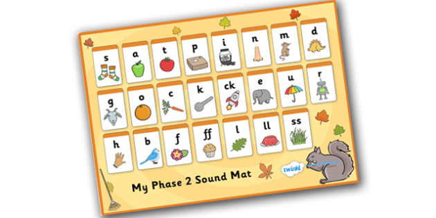 Autumn Themed Phase 2 Sound Mat - autumn, phase 2, phase two, sound mat