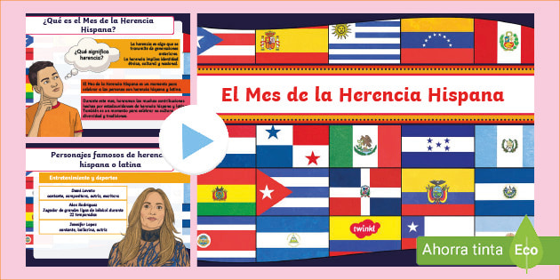 PowerPoint: Mes de la herencia hispana (teacher made)PowerPoint: Mes de la