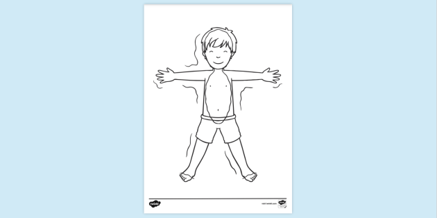 FREE! - Starfish Float Face Up Colouring Sheet | Colouring Sheets