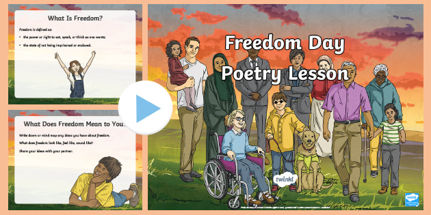 Freedom Day Poetry Lesson | Powerpoint (teacher made)