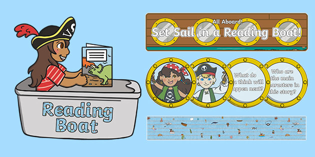 Reading Boats Display Pack (teacher made)