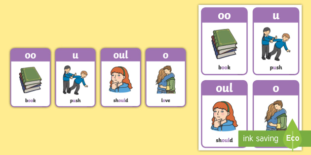 My short 'oo' Sound Family Flashcards (teacher made)