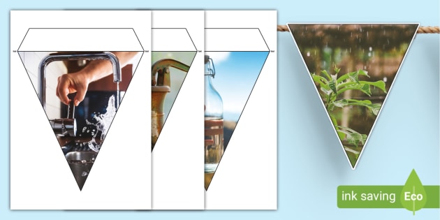 World Water Day Display Bunting (teacher made)