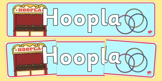 The Hoopla Role Play Display Banner- hoopla, role play, role play banner