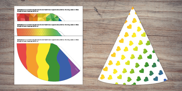 Rainbow Party Hats (teacher made)