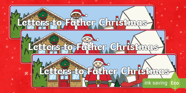 Letters to Father Christmas Display Banner (teacher made)
