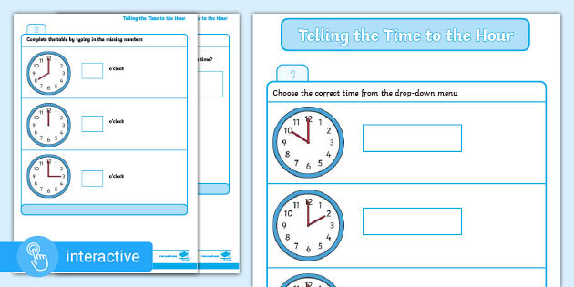 👉 Interactive PDF Y1 WRM Summer 6: Time: Time to the hour 👉 Interactive PDF Y1 WRM Summer 6: Time: Time to the hour