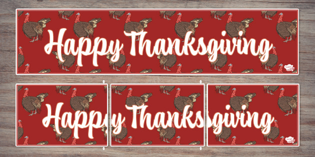 Thanksgiving Banner | Twinkl Party (teacher made)