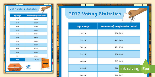 2017 NZ Voting Statistics Display Poster (teacher made)