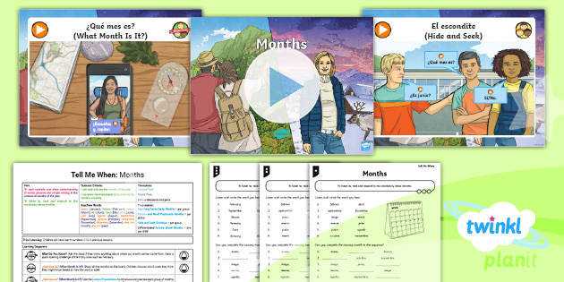 👉 PlanIt Year 3 Spanish Lesson: Months in Spanish