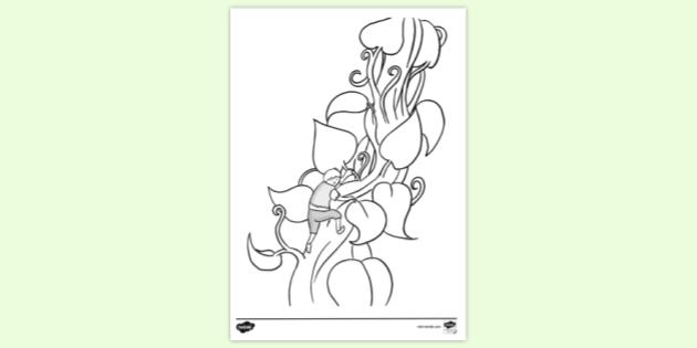 FREE! - Beanstalk Colouring Sheet | Colouring Pages