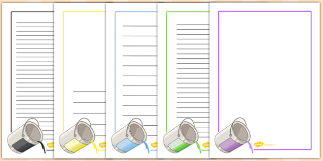 French Colours Page Borders