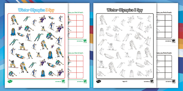 Winter Olympics I Spy | Twinkl Resources (teacher made)