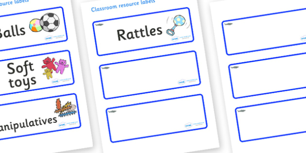 FREE! - Shark Themed Editable Additional Resource Labels