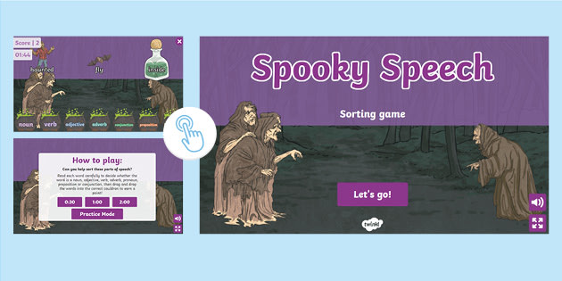 Spooky Speech Sorting Game