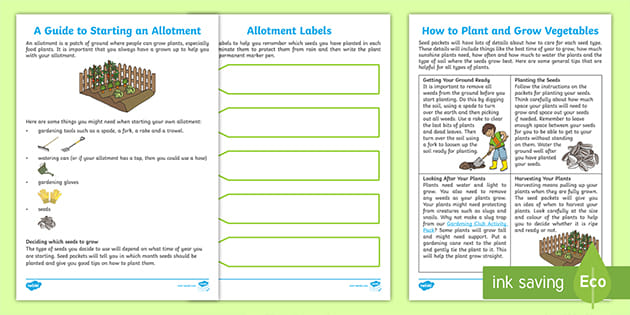 My Allotment Resource Pack