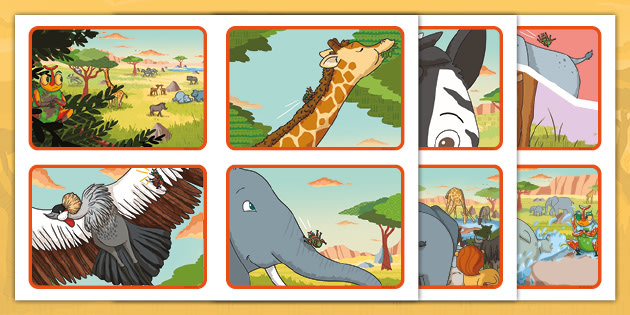 Bug's Big Trip Story Sequencing Cards (teacher made)