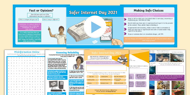 Safer Internet Day 2021 9-11 Home Learning Pack
