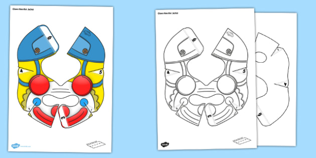 Clown Bee-Bot Jacket - beebot, bee bot, bee-bot, jacket, clown, activity