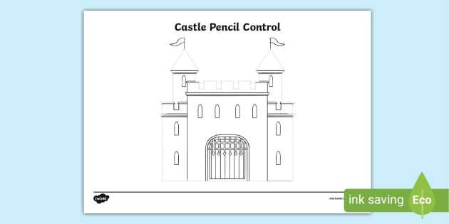 Castle Pencil Control Activity (teacher made)