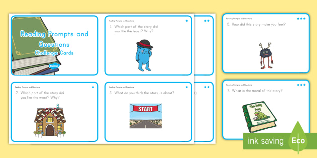 Reading Response Prompt Cards (teacher made)