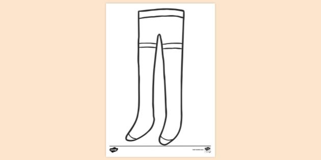 FREE! - Pair of Tights Colouring Sheet | Colouring Sheets