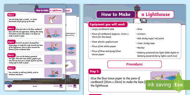 How to Make a Lighthouse Guidance and Reflection Activity