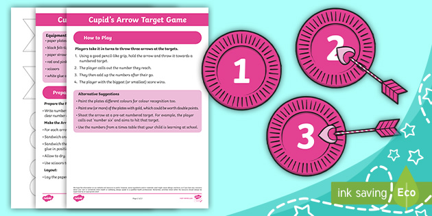Cupid's Arrow Target Game - Parents - Fun Stuff