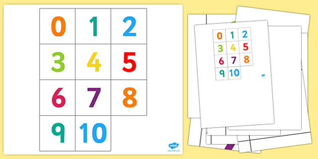 Bee Bot Number Mat - numbers, visual aid, counting aid, count
